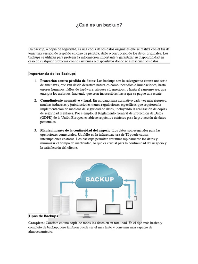 Backup 11 | Descargar gratis PDF | Apoyo | Computación en la nube
