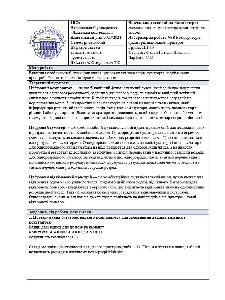 Lab 8 Fedun | PDF