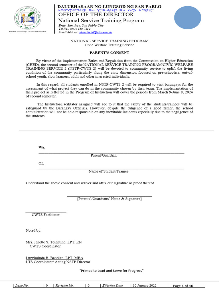 NSTP-WAIVER-AND-MOA | PDF