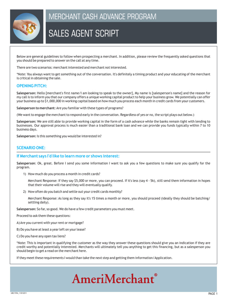 Sales_Agent_Script | Download Free PDF | Credit Card | Sales
