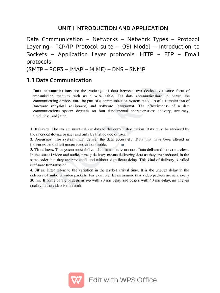 Unit I Introduction and Application | PDF | Domain Name System | Http Cookie
