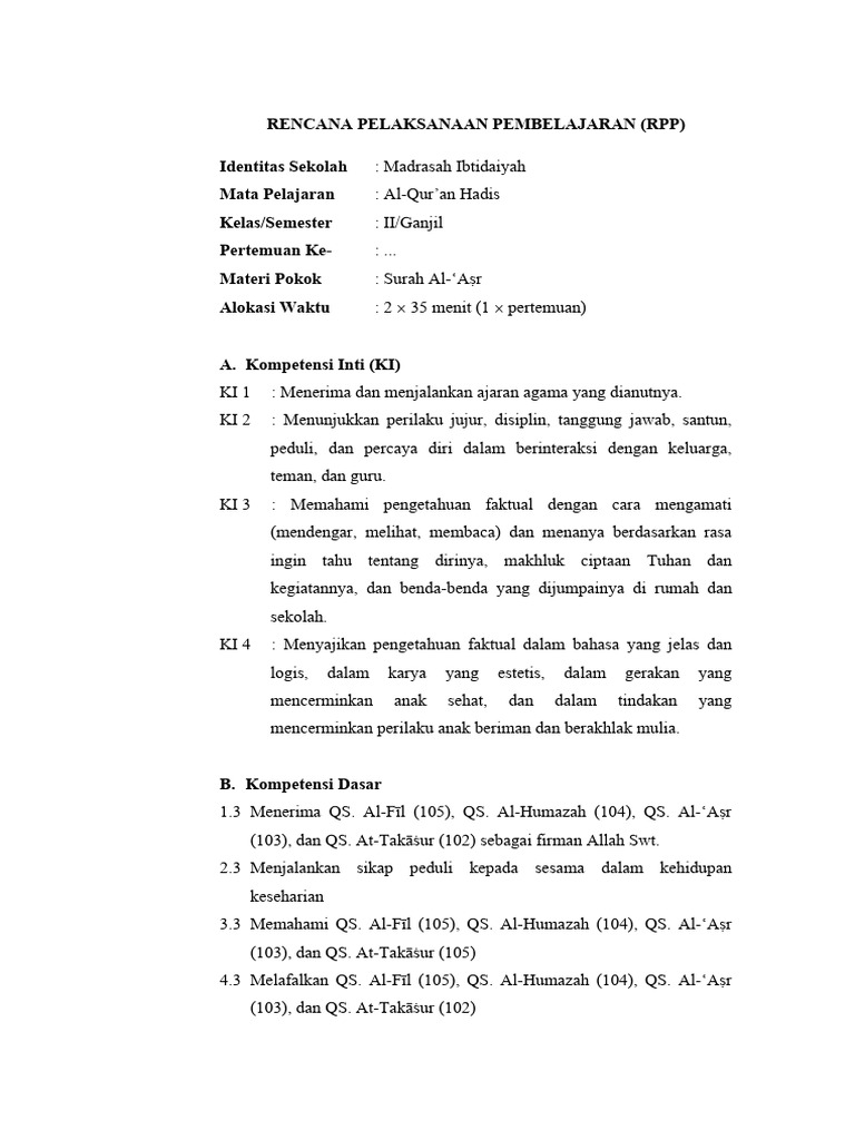 Bab 5 Surah Al-Asr | PDF
