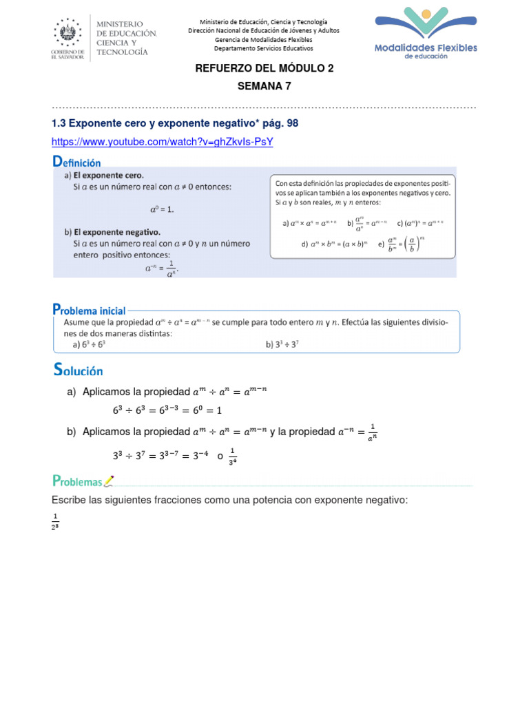 Refuerzo Módulo 2 - Semana 7 | PDF