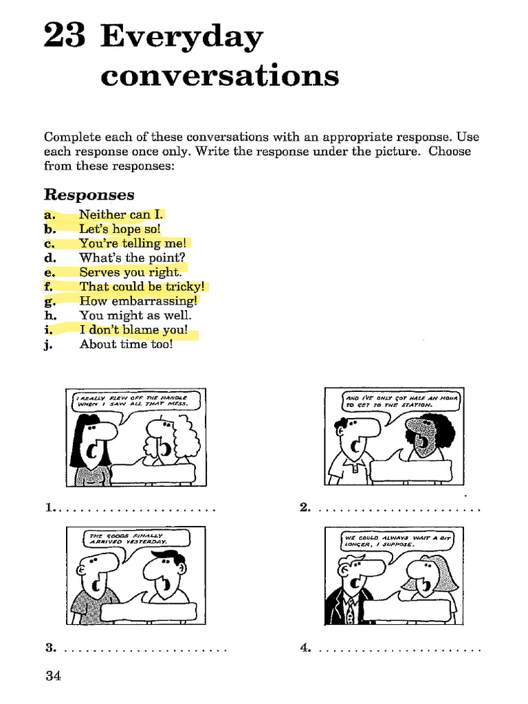 Everyday Conversations Vocabulary | PDF