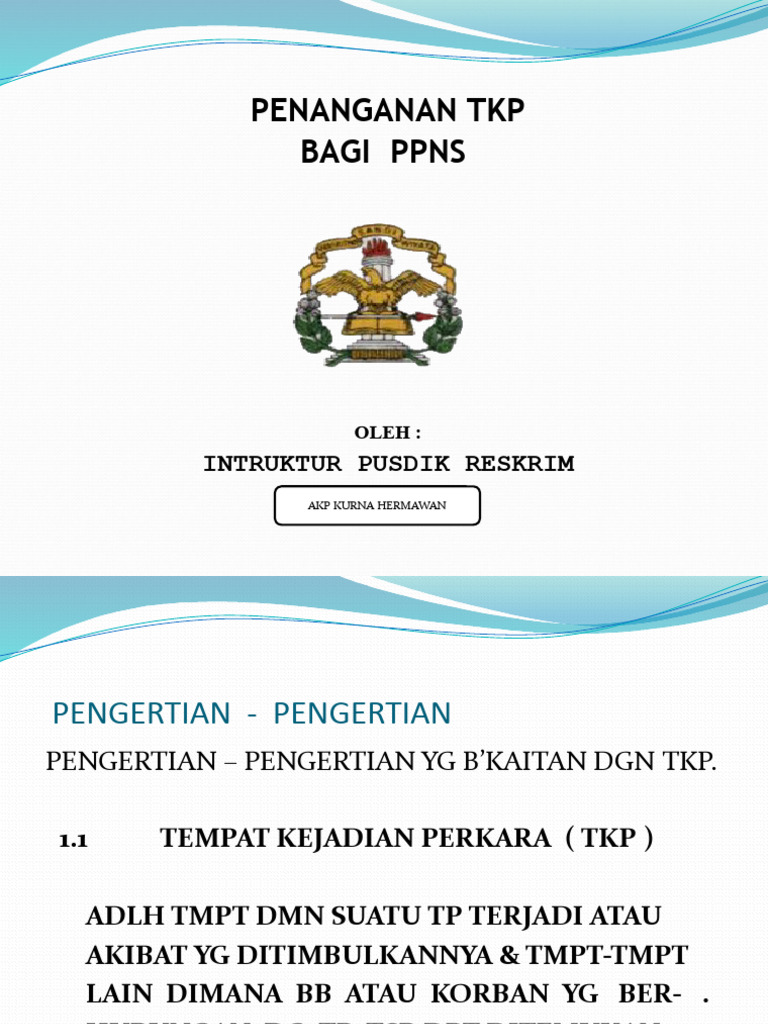80 Penanganan TKP PPNS | PDF