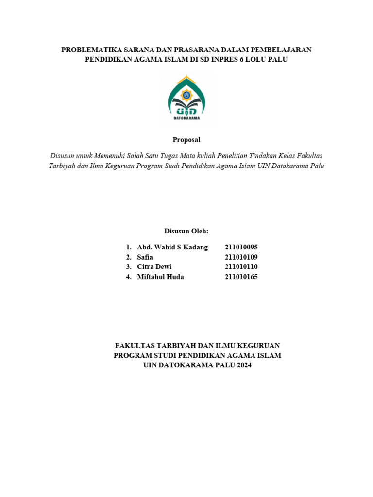 Proposal Kelompok 4 ptsm-1 | PDF