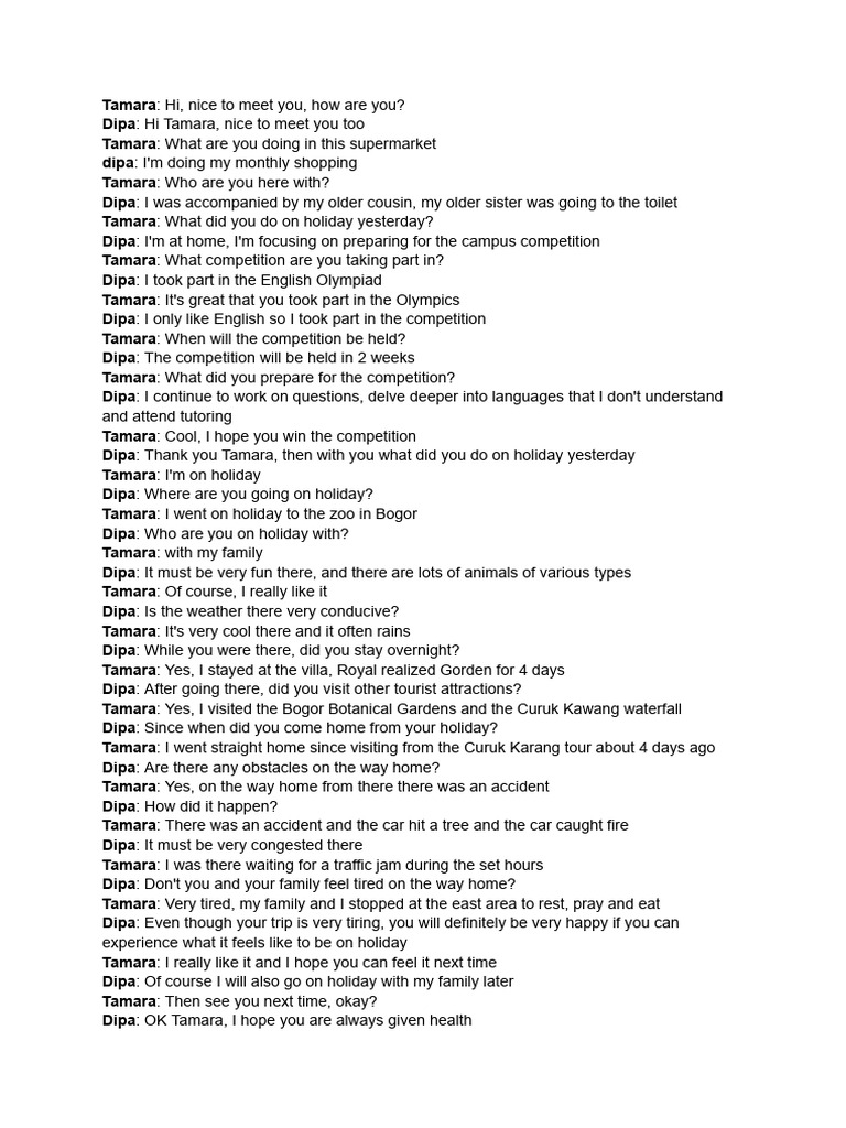 dialog dipa tamara | PDF