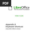 LibreOffice Shortcut Keys | PDF | Spreadsheet | Keyboard Shortcut