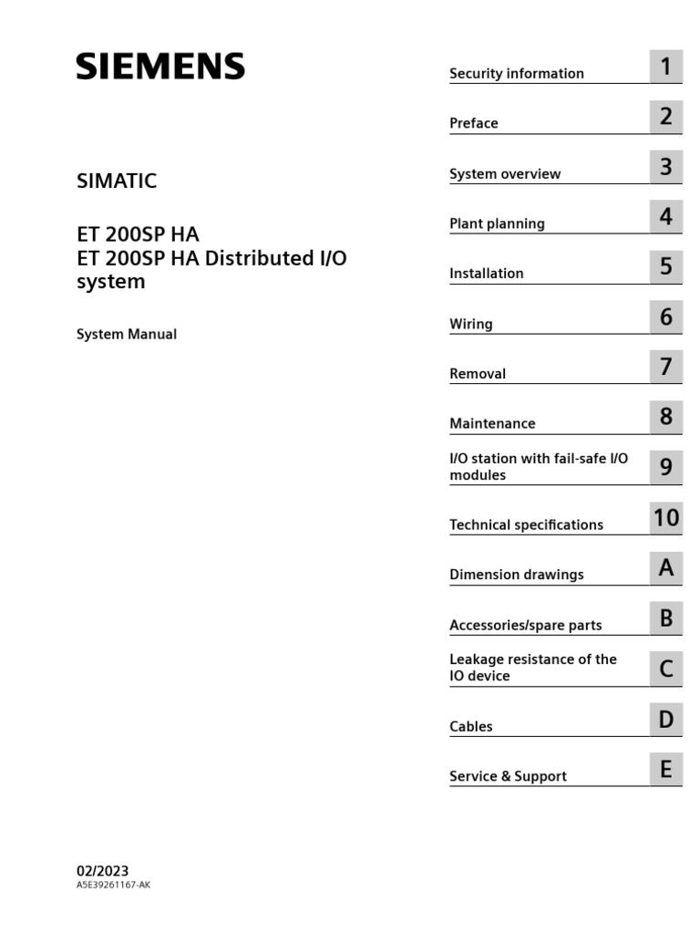 Et200sp Ha System en-US en-US | PDF | Programmable Logic Controller ...