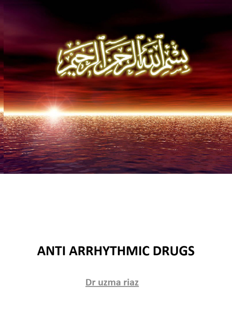 Antiarrhythmic Drugs Overview and Classification | PDF | Heart ...