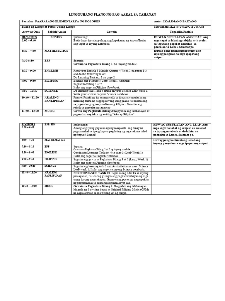 WHLP Q4 Modular 2023 | PDF