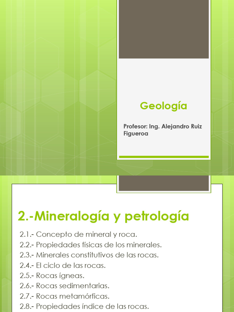 Mineralogía y Petrología - Geología | PDF | Roca (geología) | Roca clástica