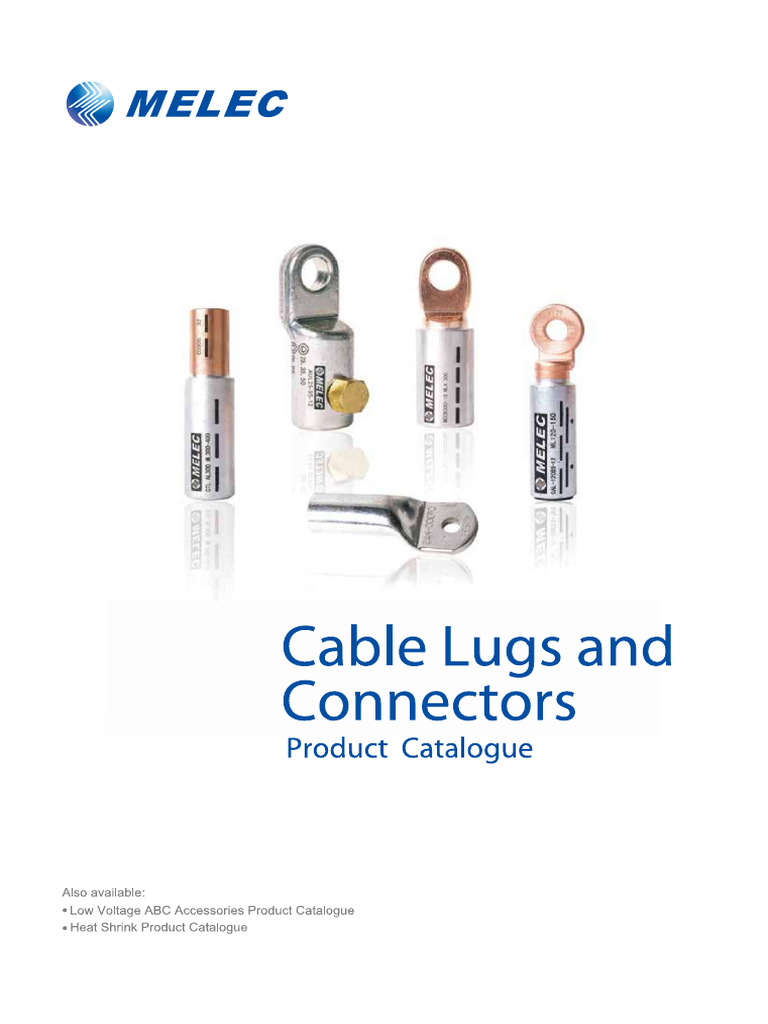 Cable Lugs and Connectors | PDF | Screw | Electrical Connector