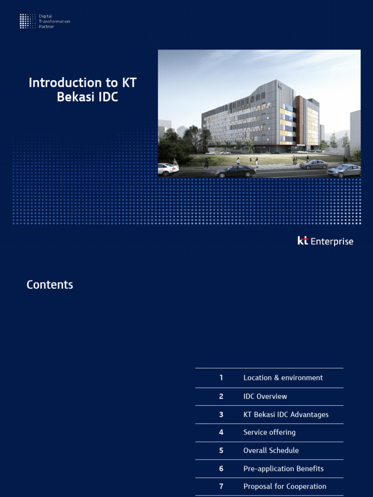 Introduction To KT Bekasi IDC | PDF | Data Center | Information Technology