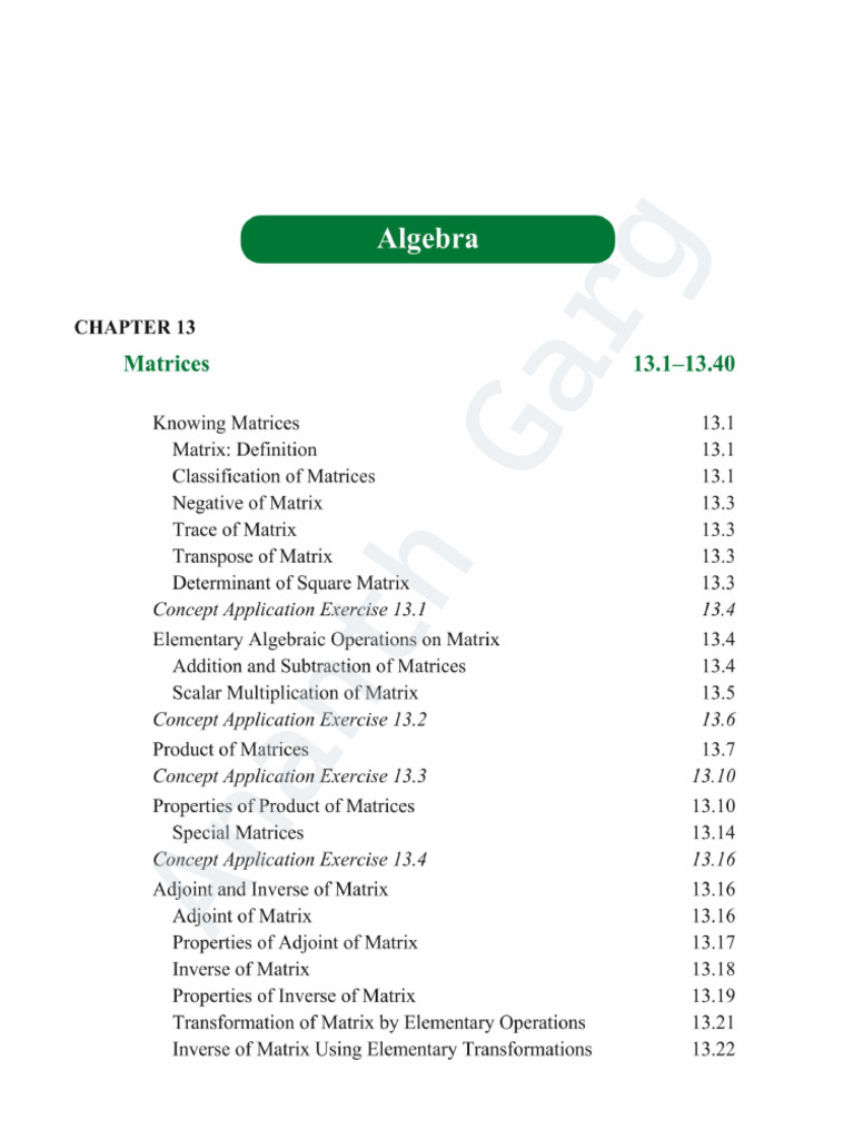 13 Matrix | PDF