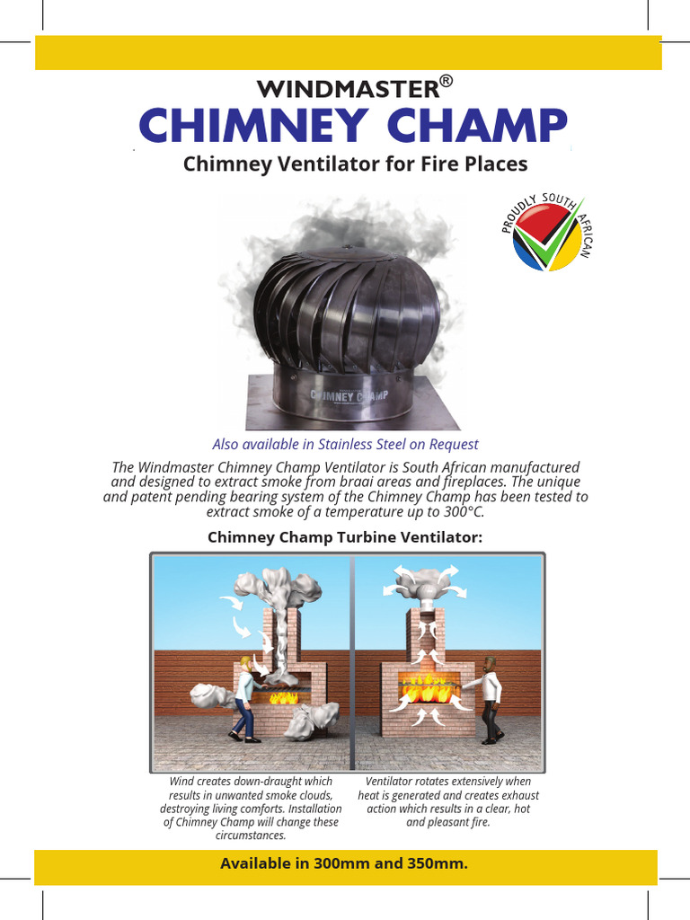 Chimney Champ Brochure Updated | PDF | Chimney | Stainless Steel
