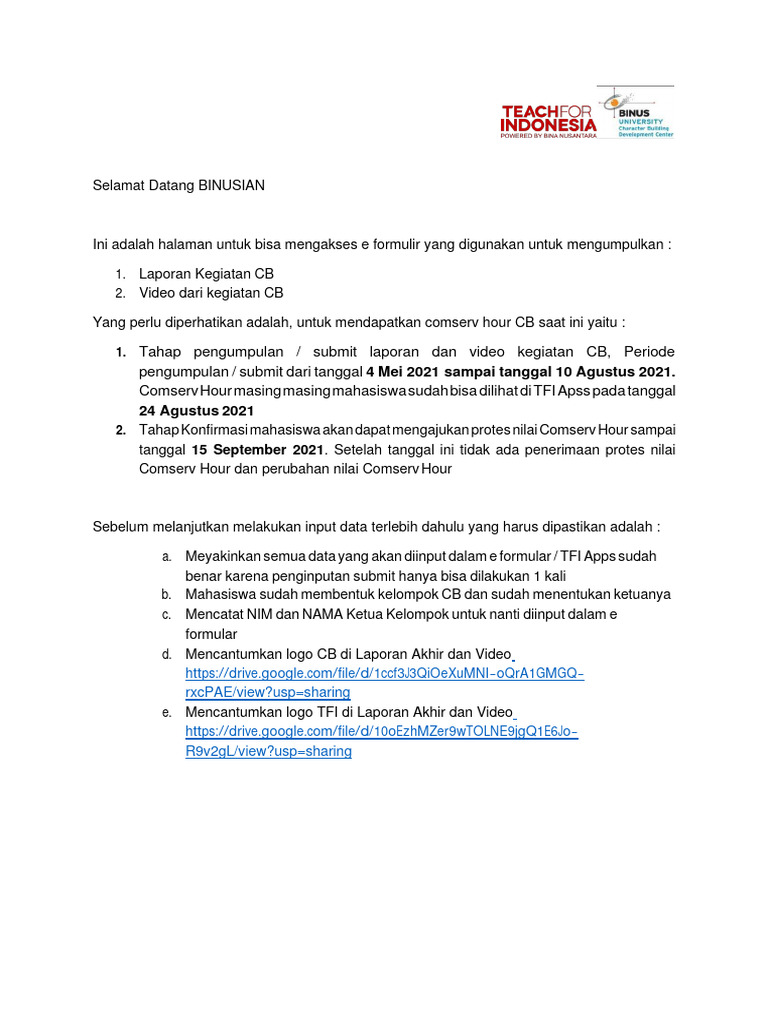 Panduan Mengakses TFI Apps Untuk Kegiatan CB Rev 5 1 | PDF