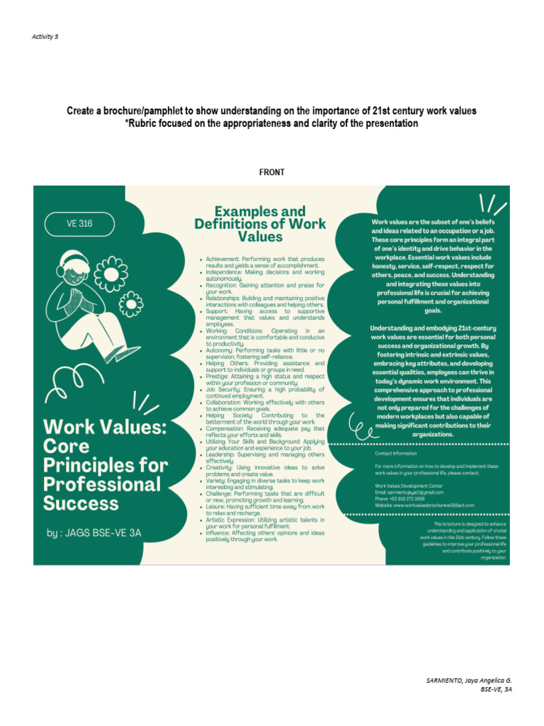 work values | PDF