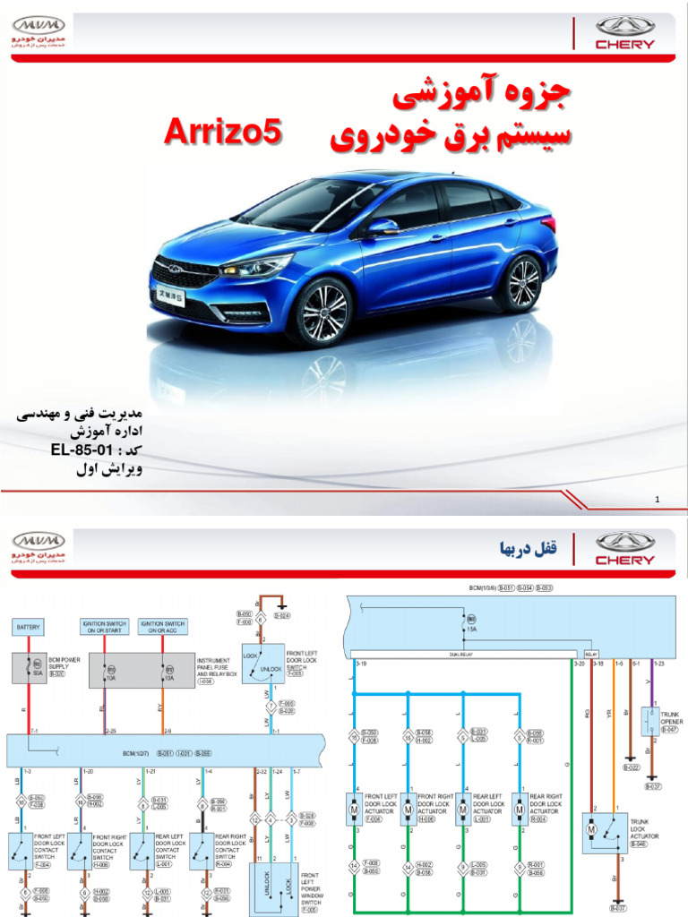 Arrizo 5 Central Locking System Circuit Diagram | PDF