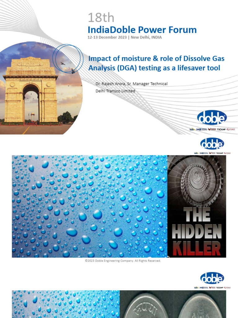 Impact of moisture & role of Dissolve Gas Analysis (DGA) testing as a ...