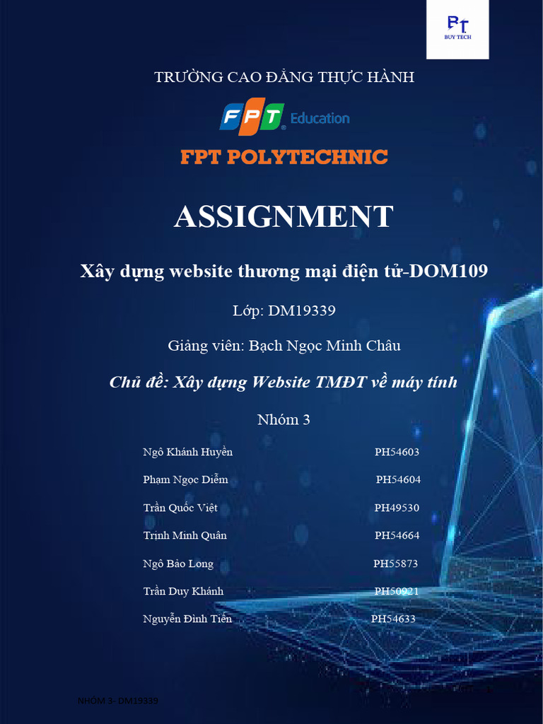 Assigment Nhóm 3 - Xây D NG Web | PDF