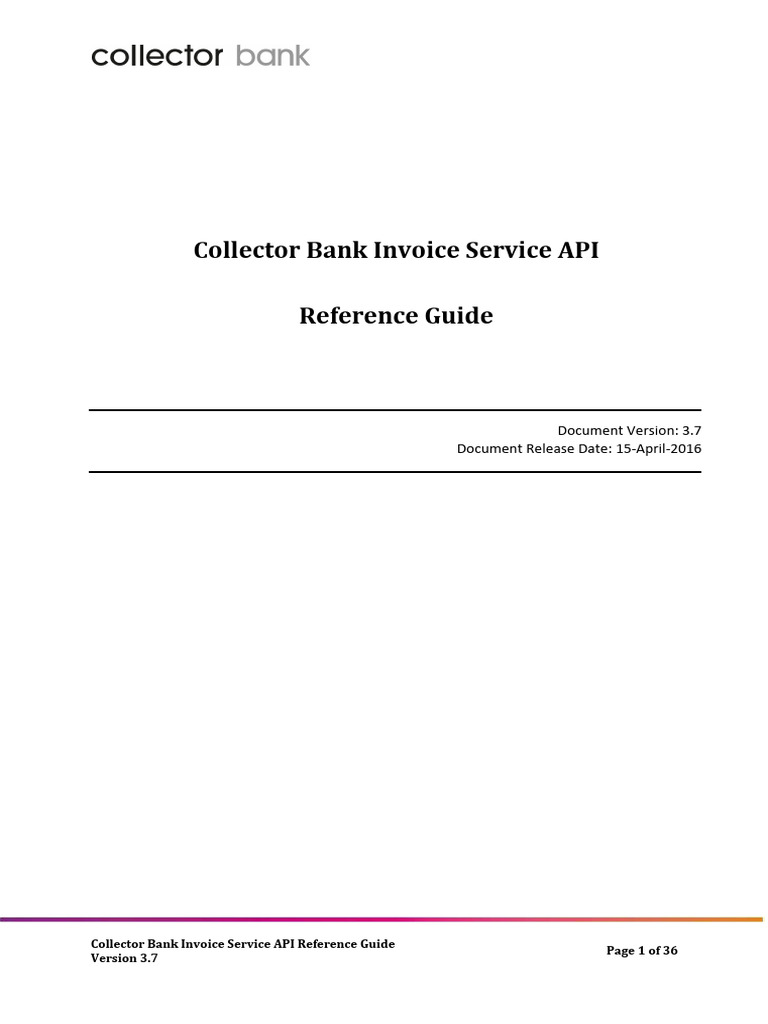 CollectorBankInvoiceServiceV3 3ReferenceGuide | PDF | Web Service ...
