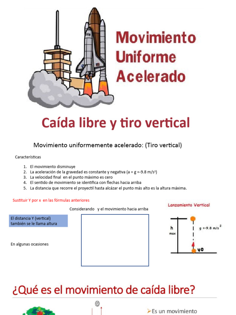 03_Caida Libre y Tiro Vertical | PDF | Dinámica (Mecánica) | Física