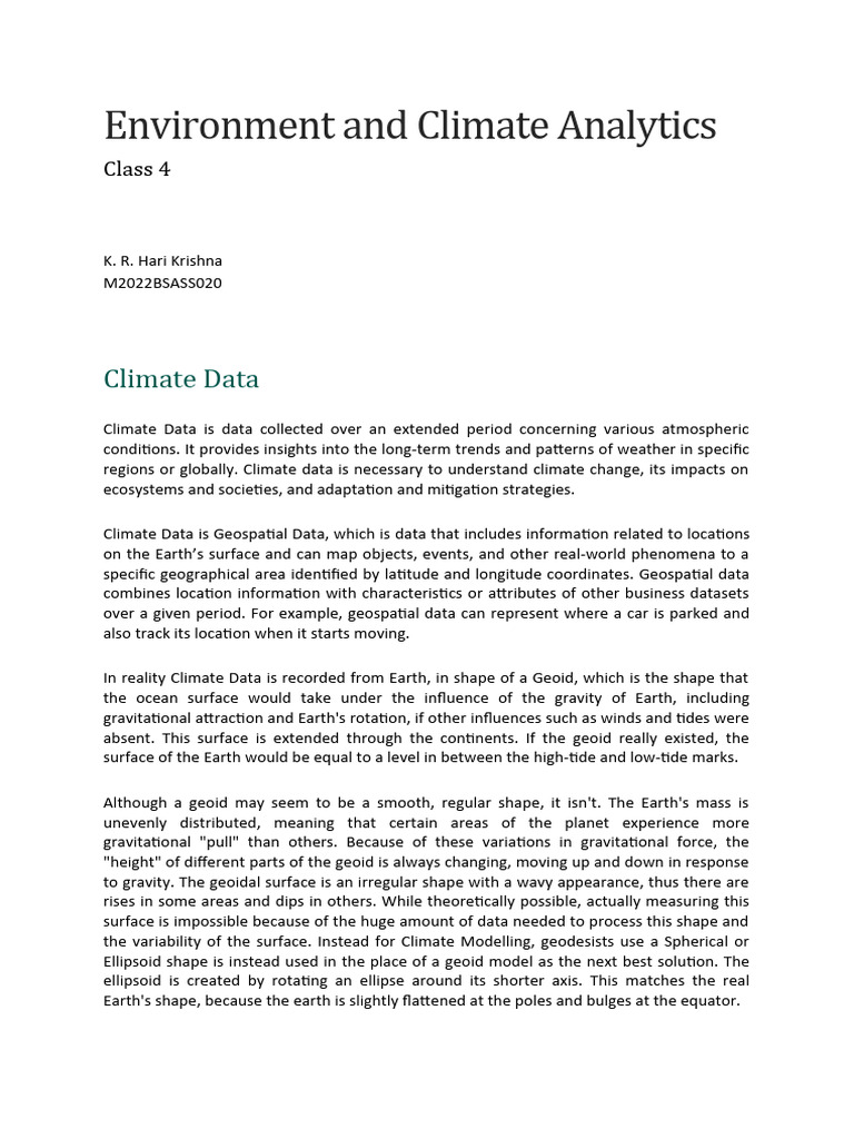 Class 4 | PDF | Earth Sciences