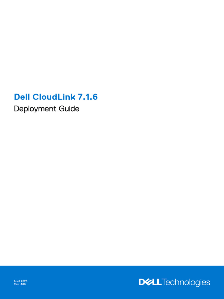 Dell CloudLink 7.1.6 Deployment Guide | PDF | Cloud Computing | Microsoft Azure