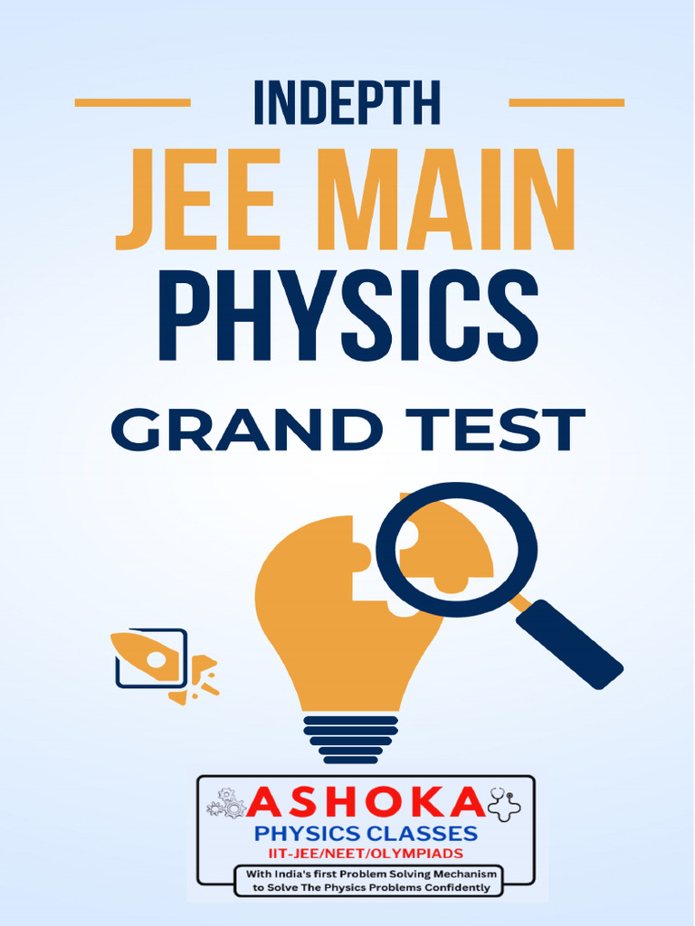 Ashoka Jee Main Physics Grand Test-2 | PDF | Rotation Around A Fixed ...