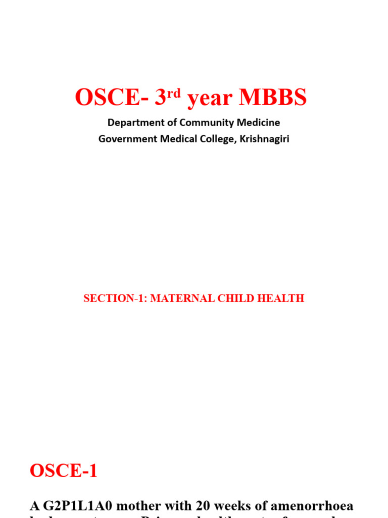 OSCE | PDF | Cancer | Medical Diagnosis