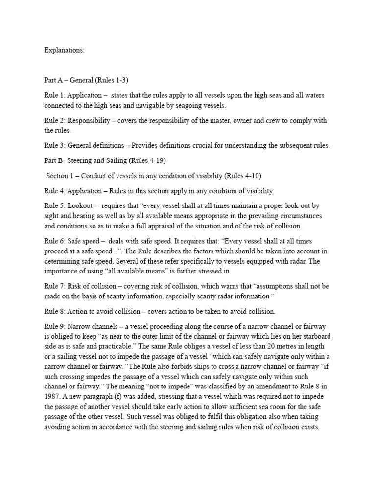 Colreg Assignment by Rakib | PDF | Traffic | Water Transport