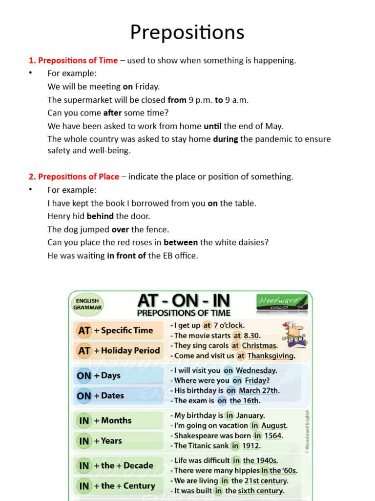 Prepositions | PDF