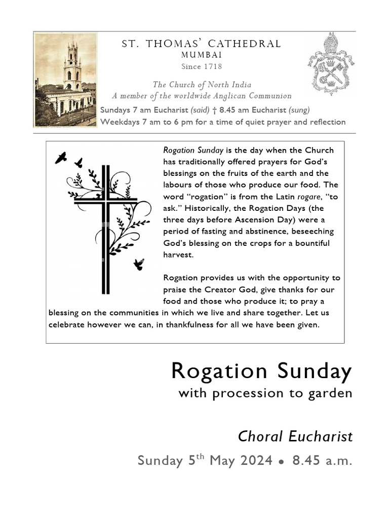 Rogation Sunday Eucharist | PDF | Eucharist | Anglicanism