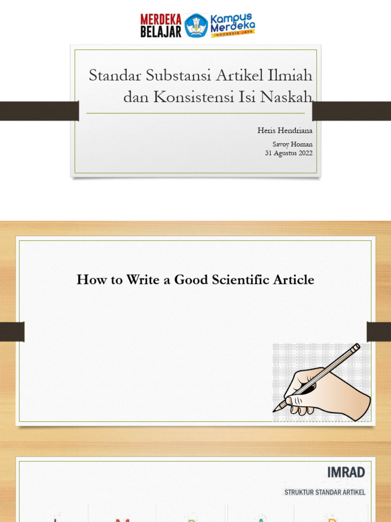 Standar Substansi Artikel Ilmiah | PDF | Komputer