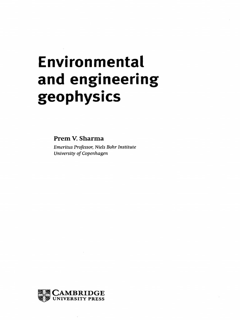 Environmental and Engineering Geophysics | PDF | Inverse Problem ...