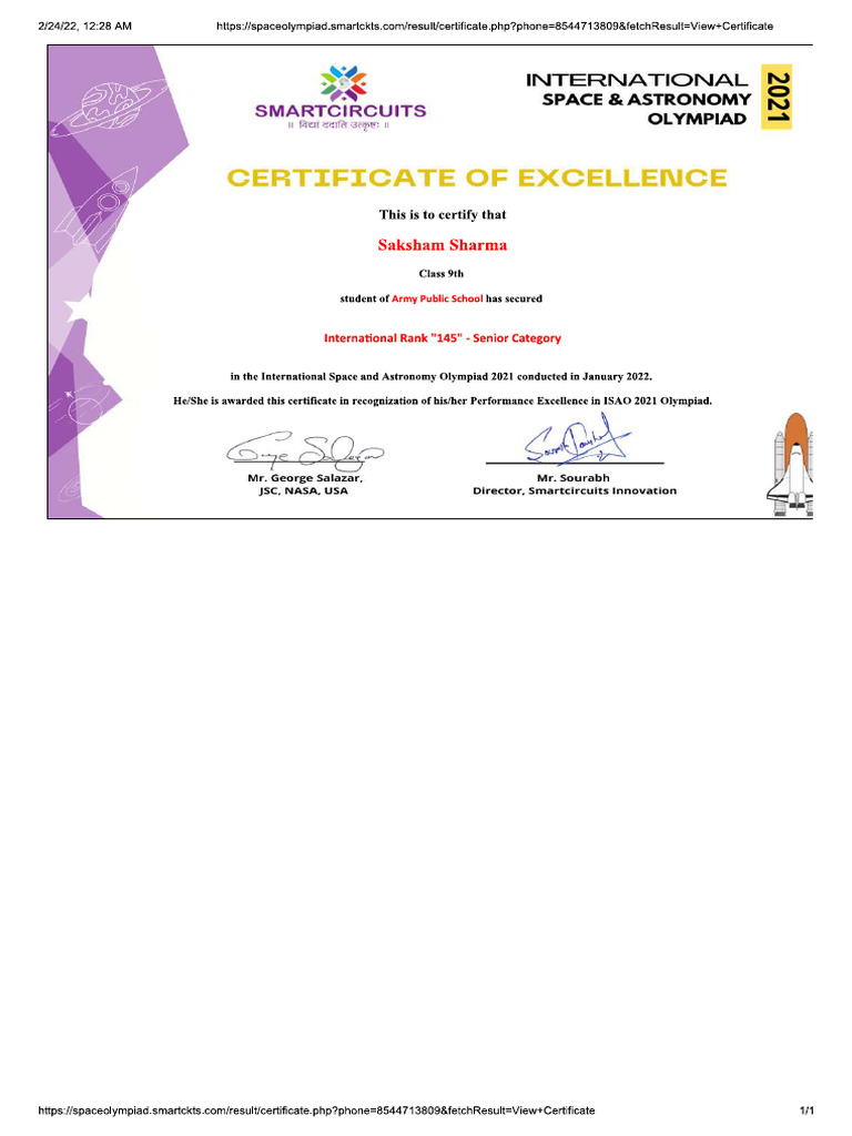 ISAO 2021 APPRECIATION CERTIFICATE (1) | PDF