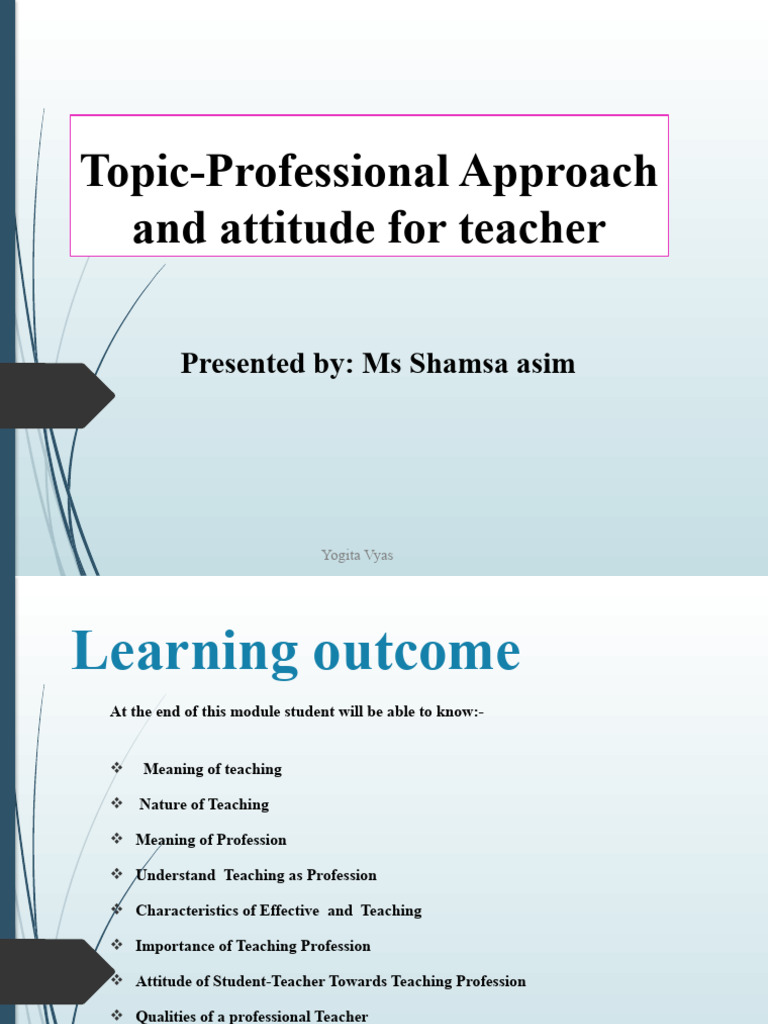 86 - Teaching - As - A Profession | PDF | Teachers | Learning