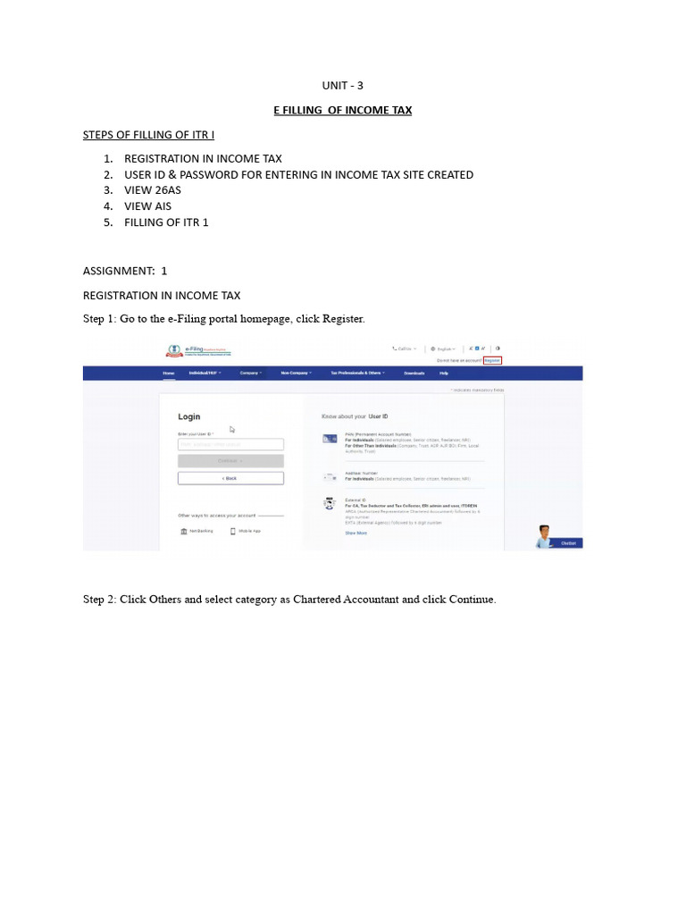 E Filling Assignment | PDF | Taxes | Invoice
