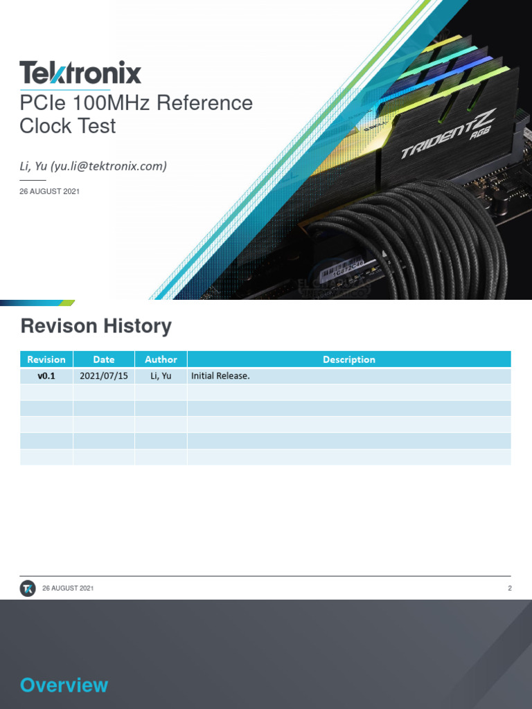 PCIe 100MHz Reference Clock Test | PDF | Electronic Engineering ...