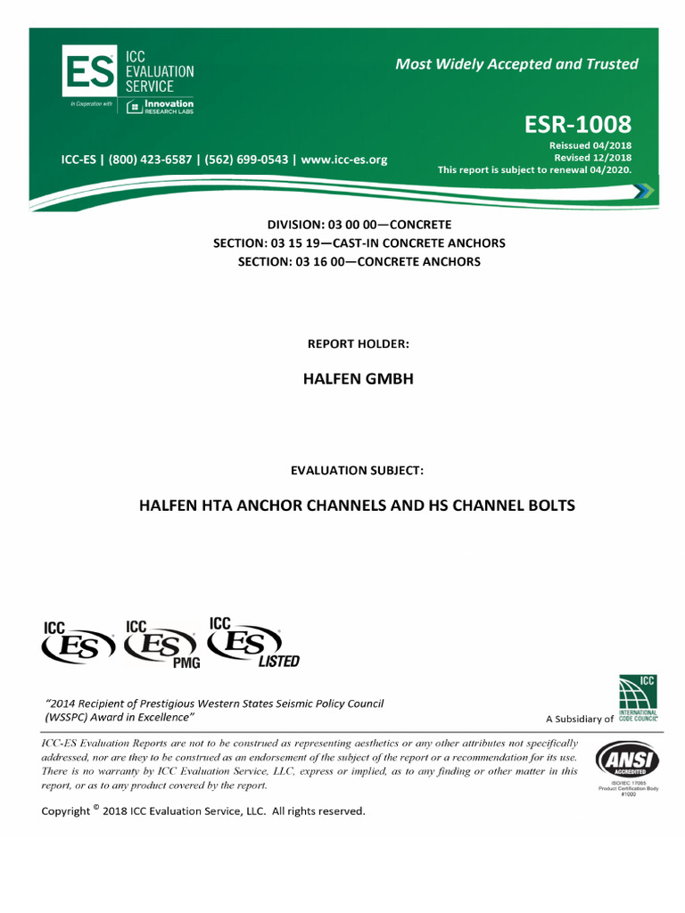 Anchor Channels Ac232 | Download Free PDF | Building Materials | Solid ...