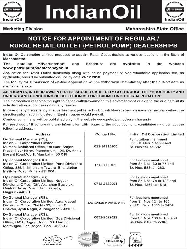 16 X 25 IOCL Retail Outlet MSO TOI Mum Ad - Eng | PDF