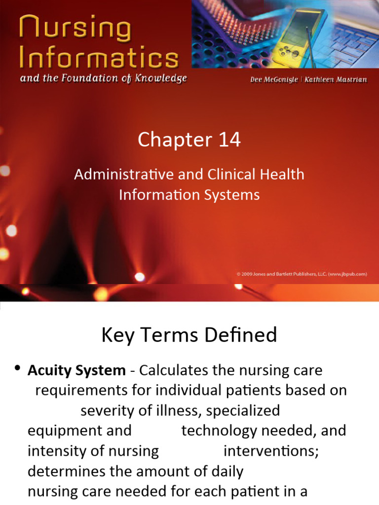 Copy of Ch14 - Administrative and Clinical Health Information Systems ...