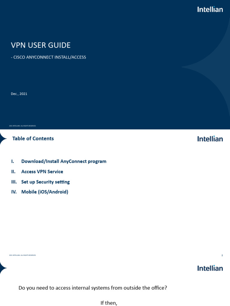 VPN (AnyConnect) User Guide v2.5 | PDF | Mobile App | Ios