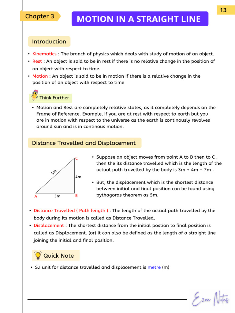 Physics Class 11 Sample | PDF | Velocity | Acceleration