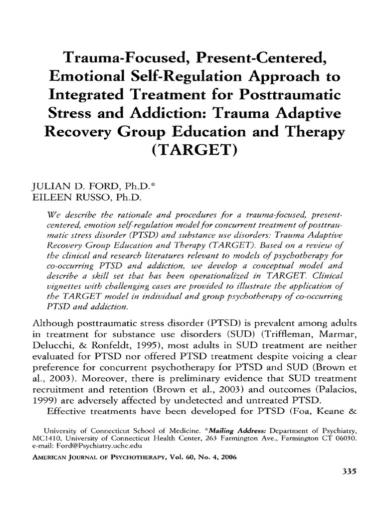 Trauma-Focused, Present-Centered, Emotional Self-Regulation Approach to ...