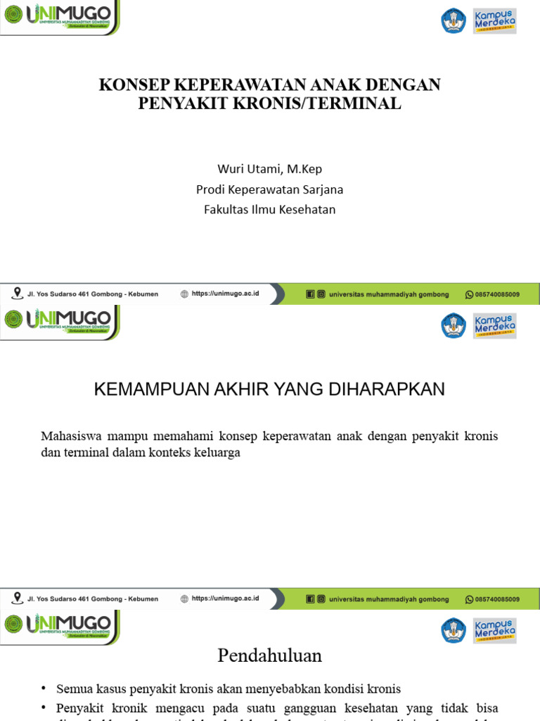 Konsep Penyakit Kronis Dan Terminal Pada Anak | PDF | Pengembangan Diri