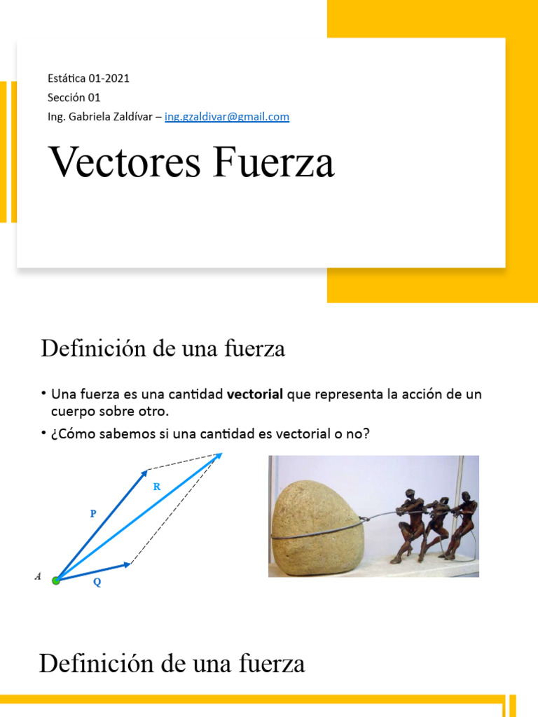 CLASE 02 - Vectores Fuerza | Descargar gratis PDF | Fuerza | Estrés ...