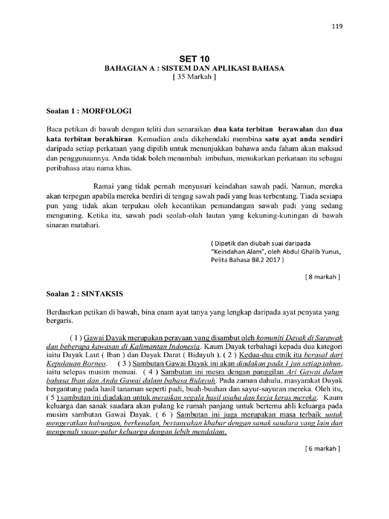 036 Modul Semarak Bahasa Melayu K1 & 2 SPM-120-127 | PDF