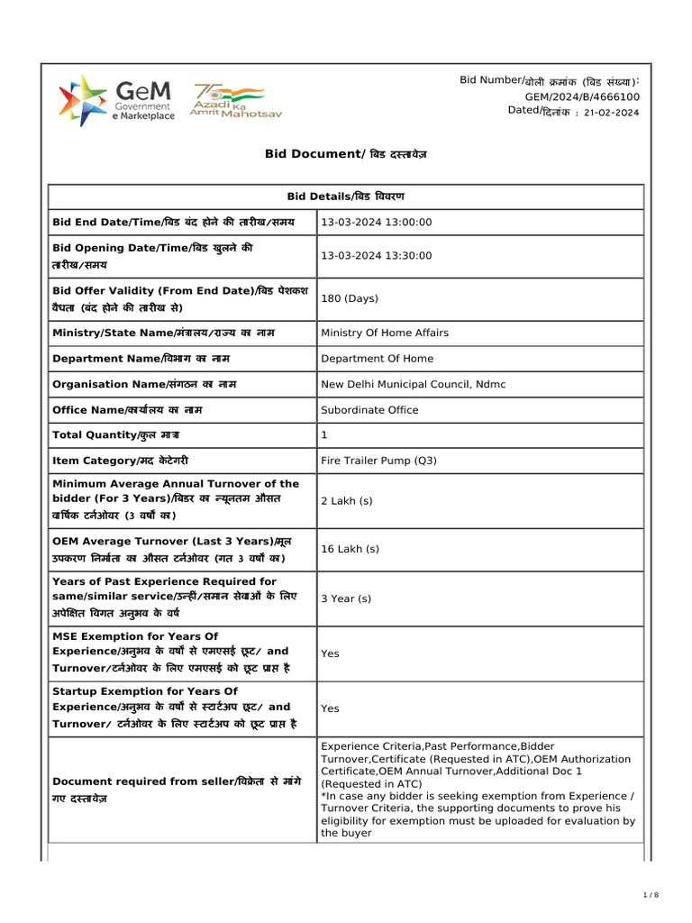 Tender Document | PDF | Accountant | Business
